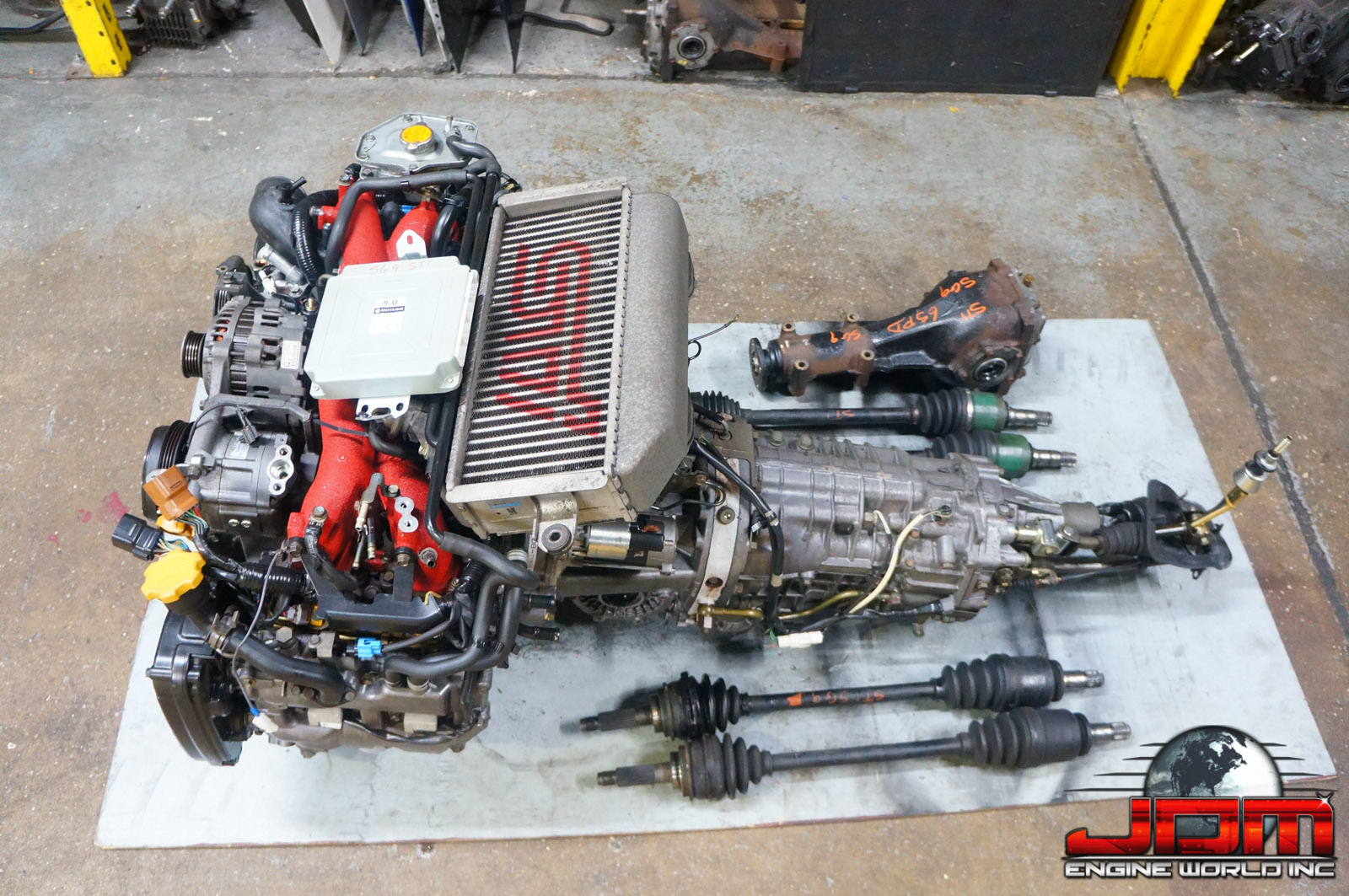 SUBARU FORESTER STi ENGINE 6 SPD TRANSMISSION 03-08 SG9 EJ25 2.5L DOHC ...