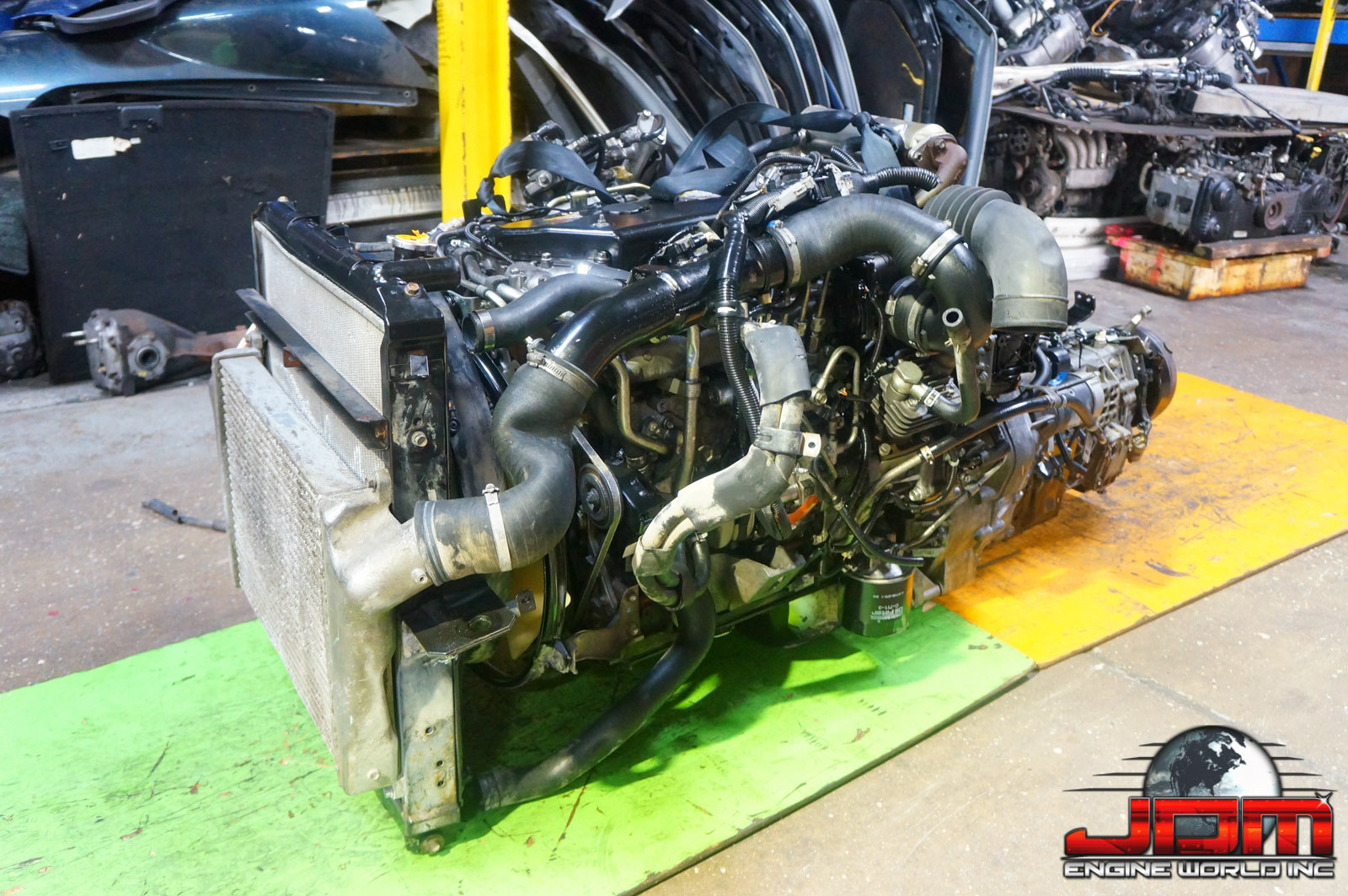2006 ISUZU NPR NQR 4HK1 DIESEL TURBO ENGINE TRANSMISSION 4HK1 5.2L ...