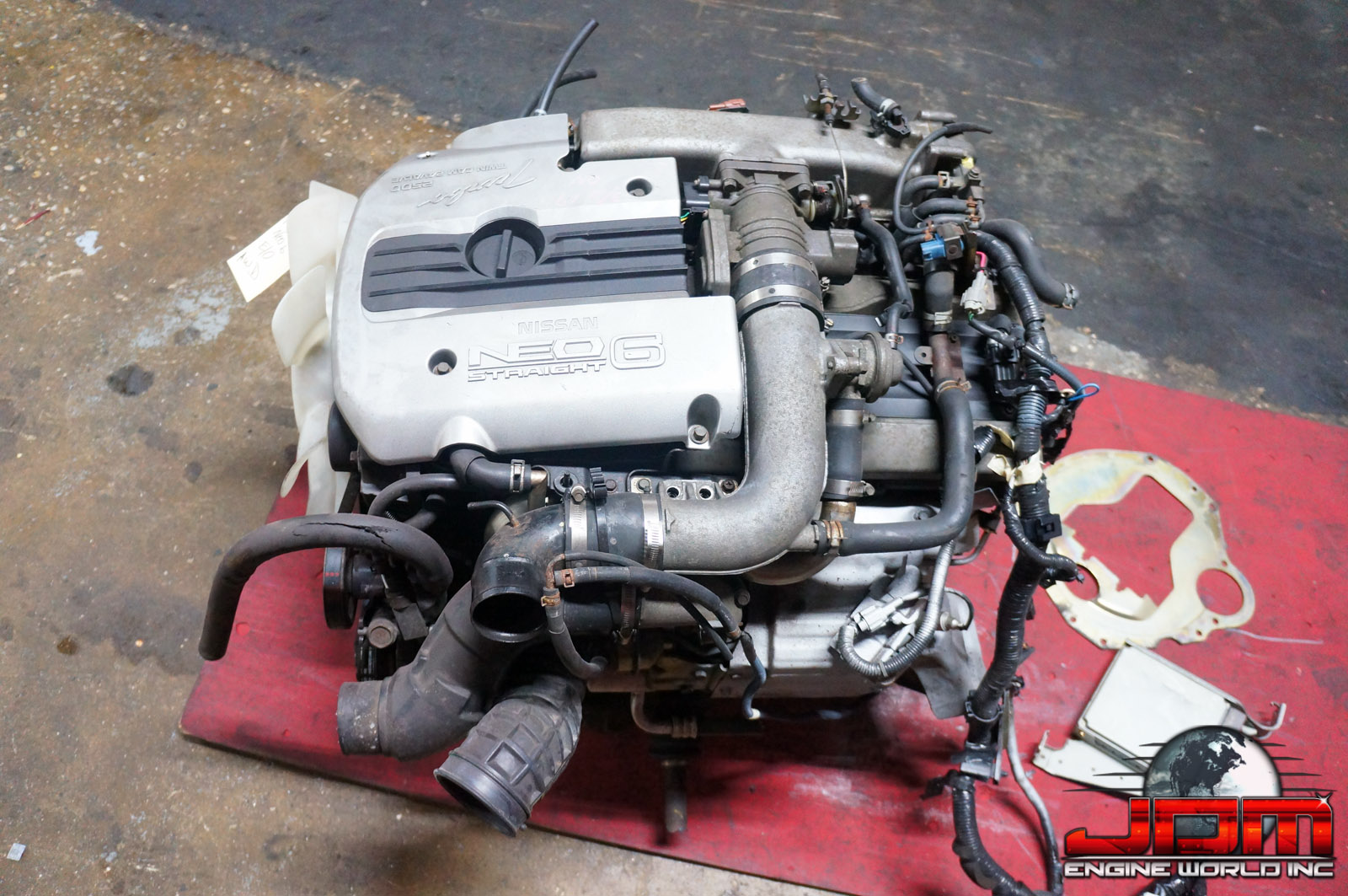JDM NISSAN SKYLINE ENGINE R34 RB25DET NEO 6 TURBO 2.5L AWD ENGINE MOTOR ...